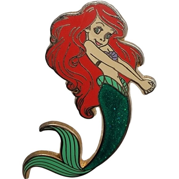 Disney | Jewelry | Disney Princess Ariel Mermaid Glitter Tail Trade Pin ...
